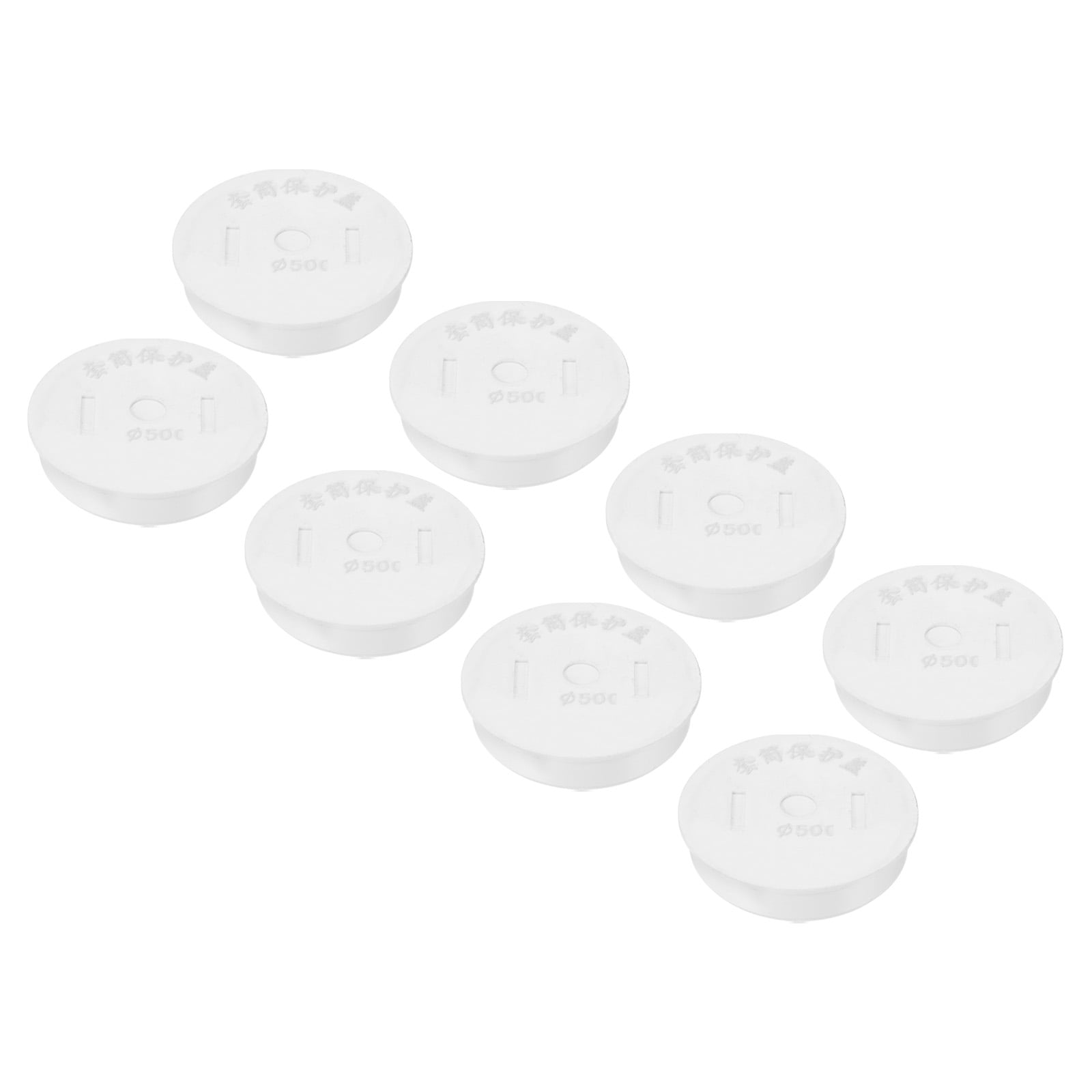 Uxcell 50mm OD Flush Type Hole Plug Tube Hole Fastener Pipe End Cap ...