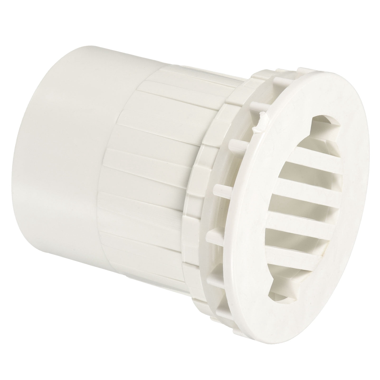 Uxcell 50mm PVC Straight Water Tank Pipe Connector with Drainage Grid ...