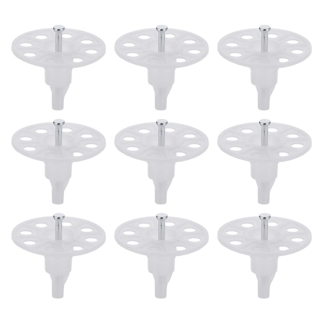 Uxcell 50mm Perforated Insulation Pins, 50 Set Insulating Nails Wall ...