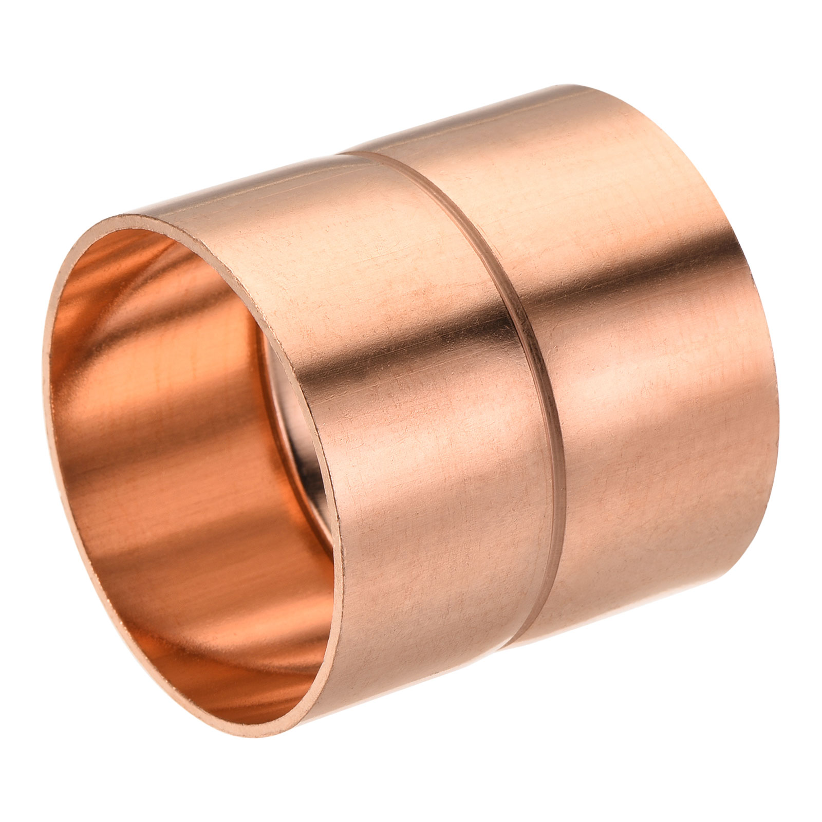 Uxcell 50mm Straight Copper Pipe Coupling Connecting Adapter Joint for ...