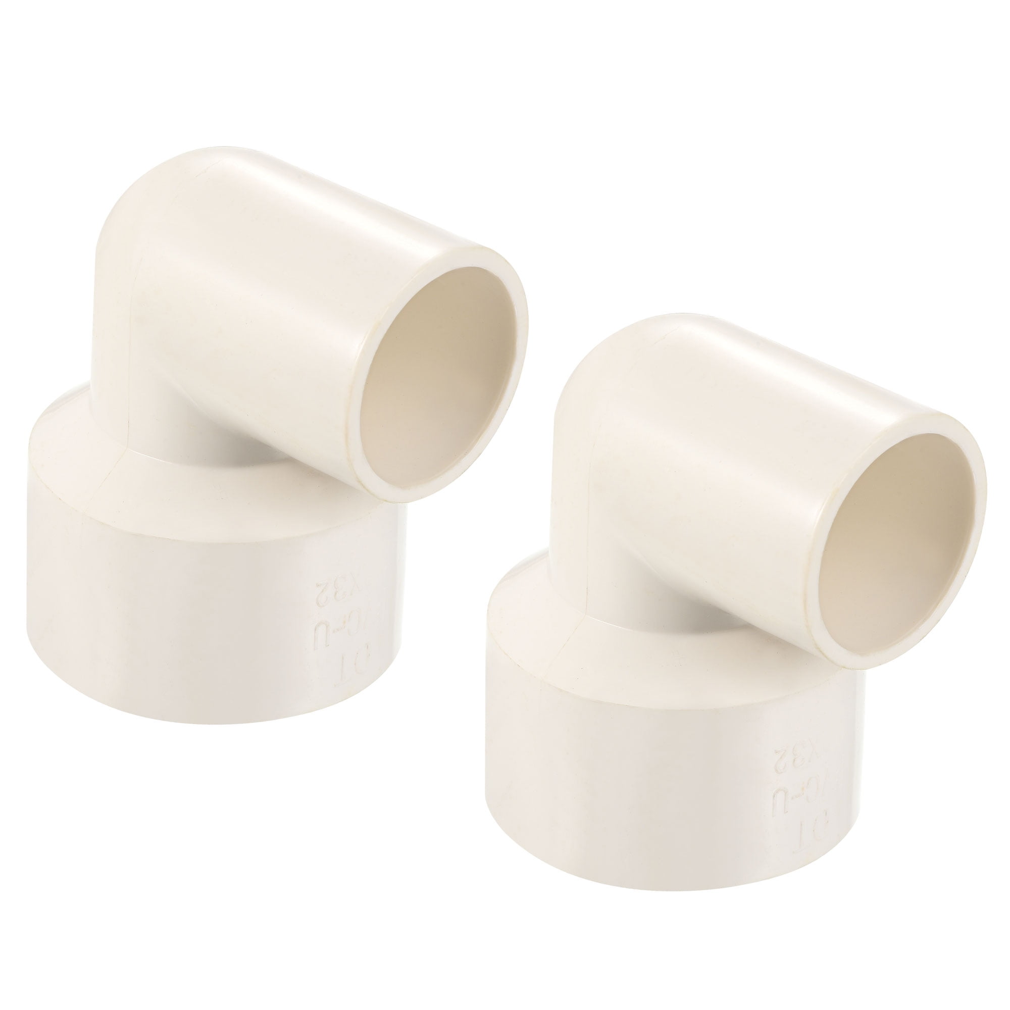Uxcell 50mm to 32mm Reducing Elbow Hose Connector for Drain Tubes, Drip ...