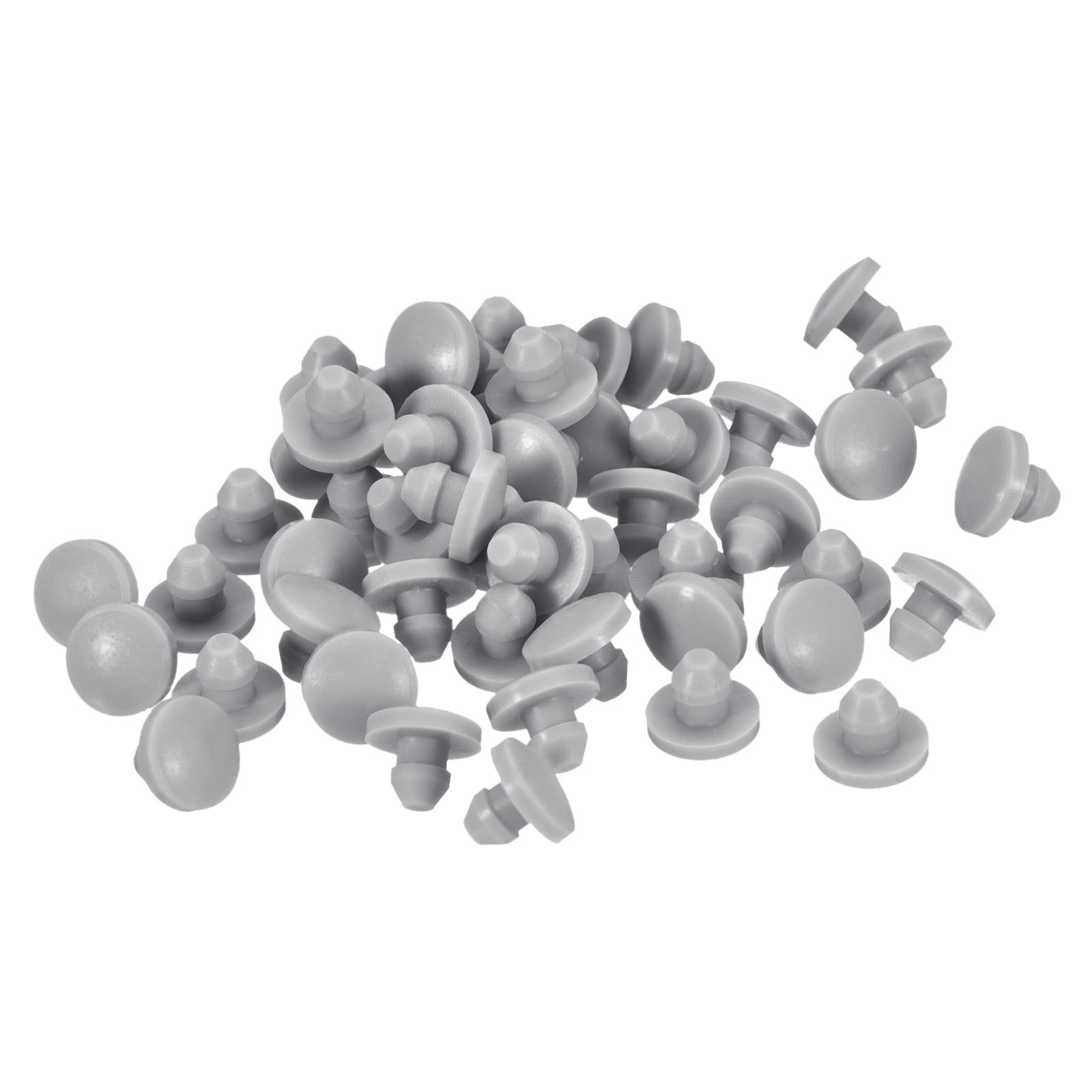 Uxcell 50pack Silicone Plugs, Rubber Round Snap in Locking Hole Plugs ...