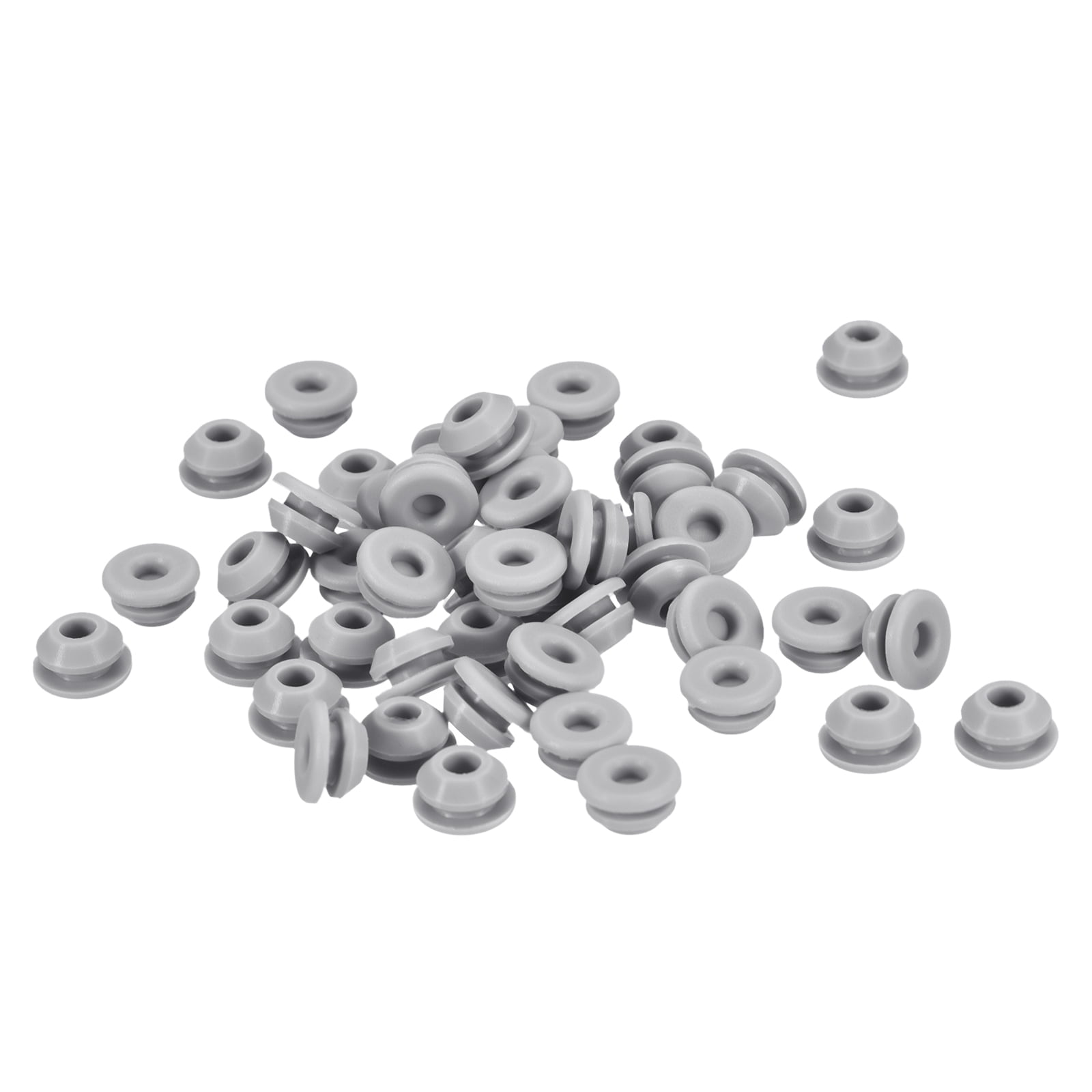 Uxcell 50pack Silicone Plugs, Rubber Round Snap in Locking Hole Plugs ...