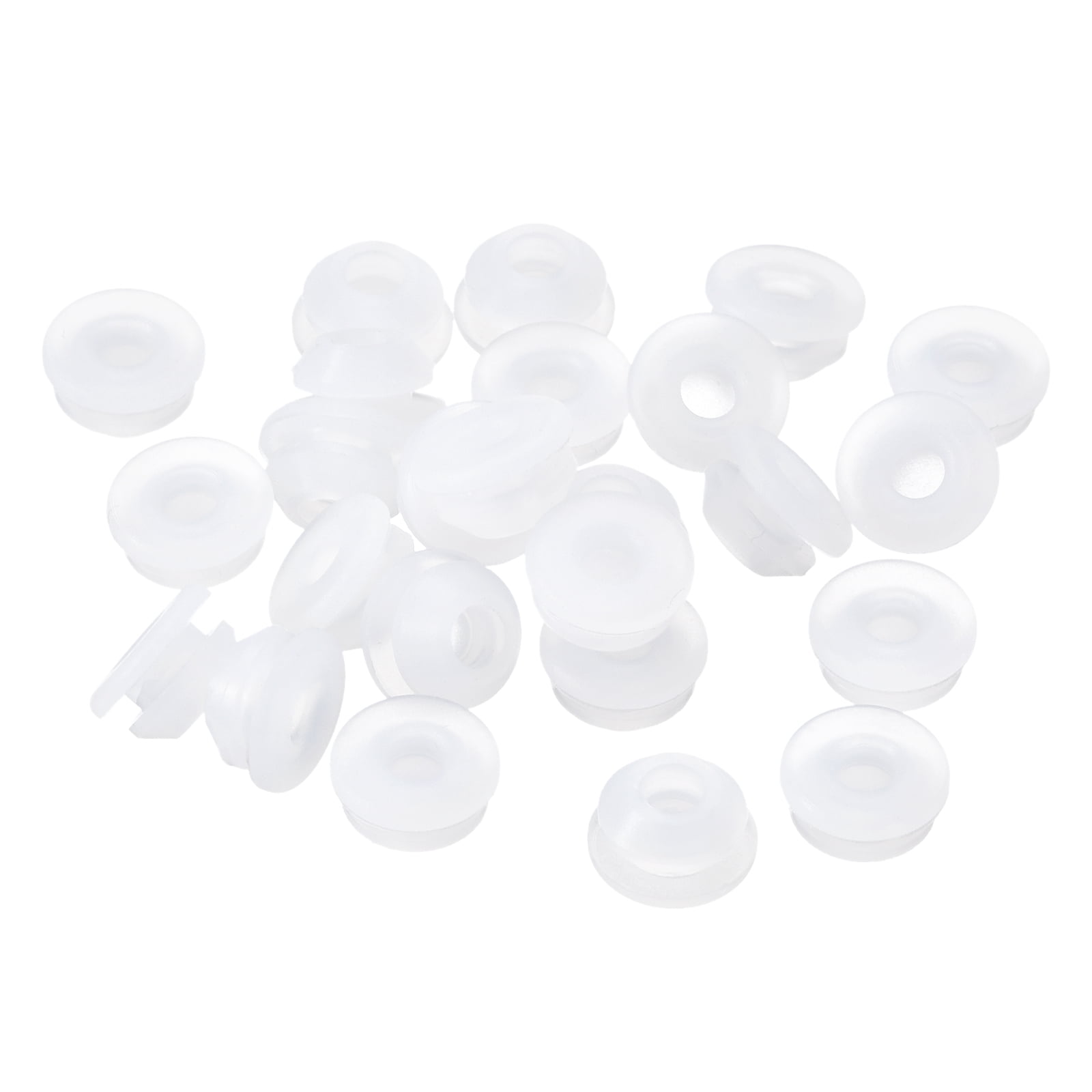 Uxcell 50pack Silicone Plugs, Rubber Round Snap in Locking Hole Plugs ...