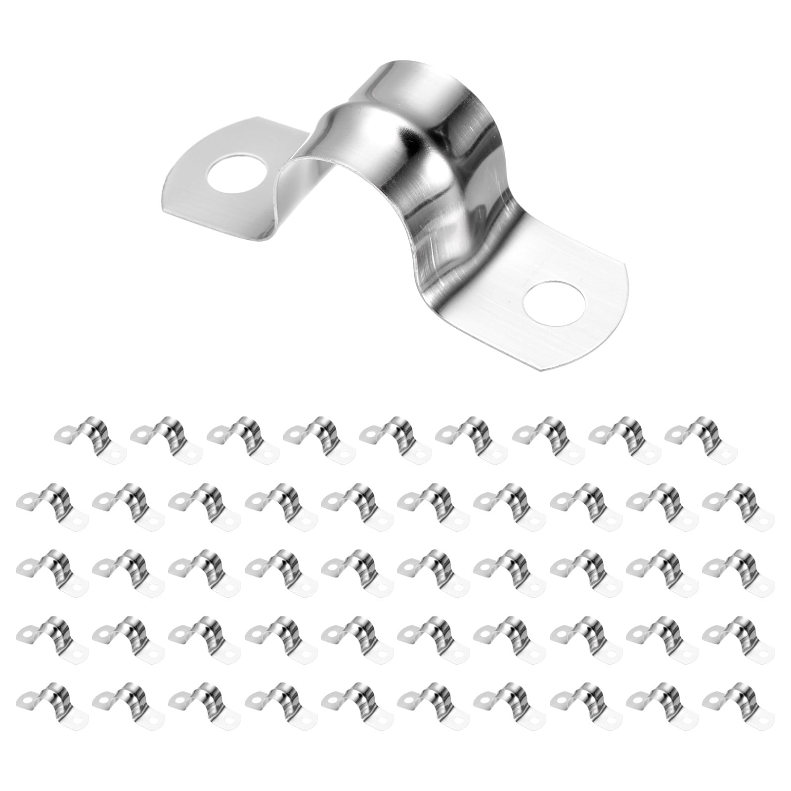 Uxcell 50pcs 5/8-Inch 16mm Conduit Clamps M16 U Tube Pipe Clamp ...