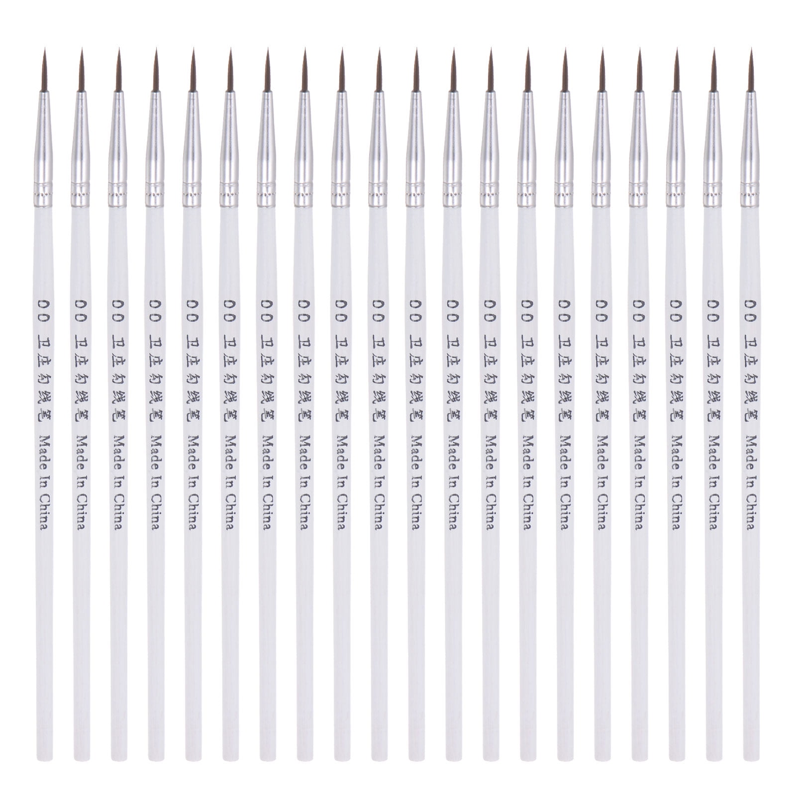 Uxcell 50pcs Detail Paint Brushes 10mm Nylon Painting Brush for ...