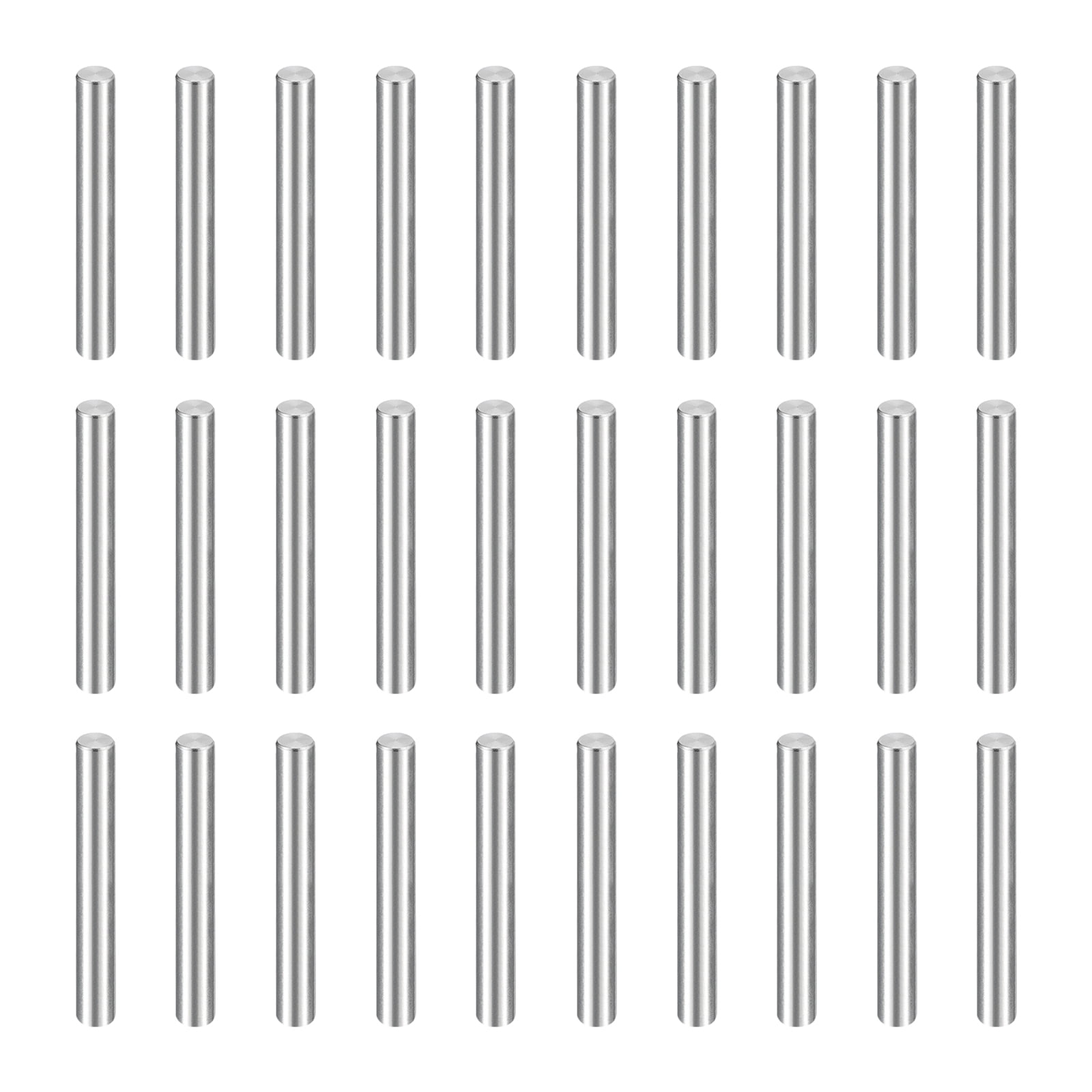 Uxcell 50pcs Dowel Pins M1(1mm) x 8mm 304 Stainless Steel Cylindrical ...