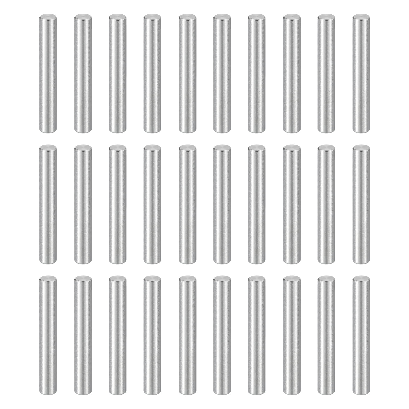 Uxcell 50pcs Dowel Pins M3(3mm) x 21mm 304 Stainless Steel Cylindrical ...