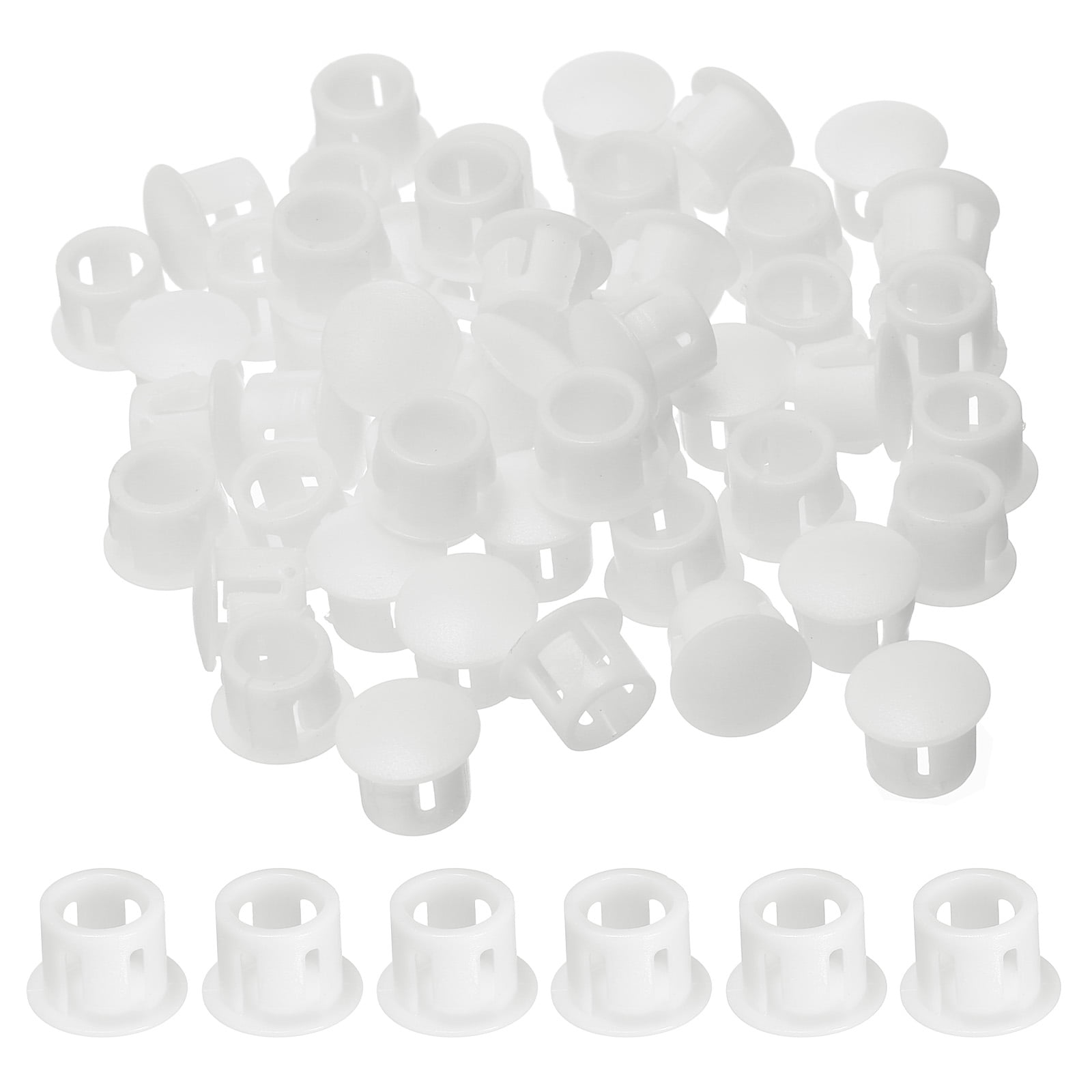 Uxcell 50pcs Nylon Hole Plugs,2/7"(8mm) Round Drill Screw Hole Plugs ...