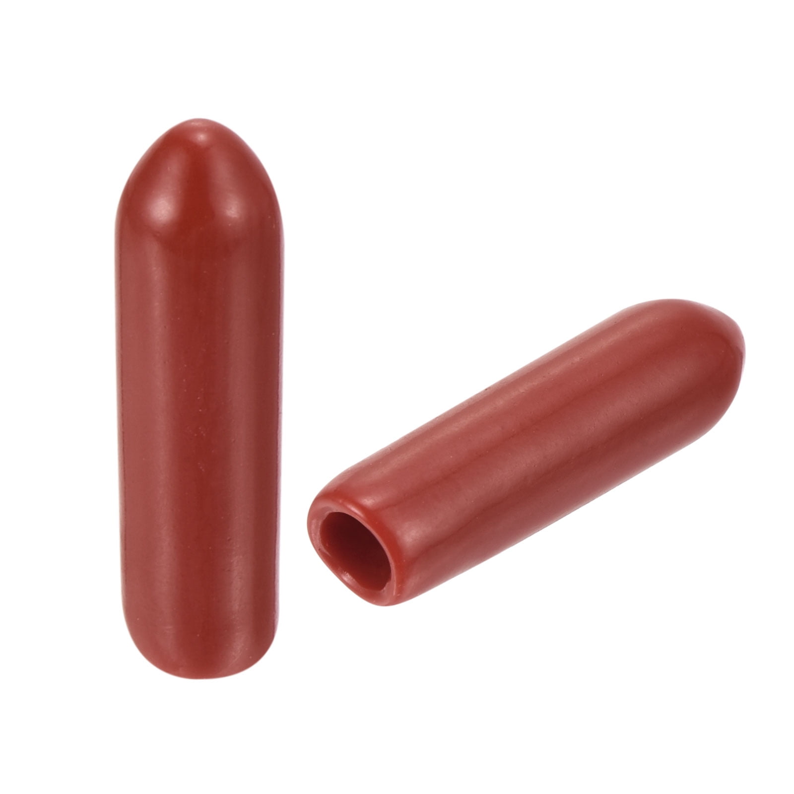 Uxcell 50pcs Round Rubber End Caps 1/8"(3mm) Beige Vinyl Cover Screw ...