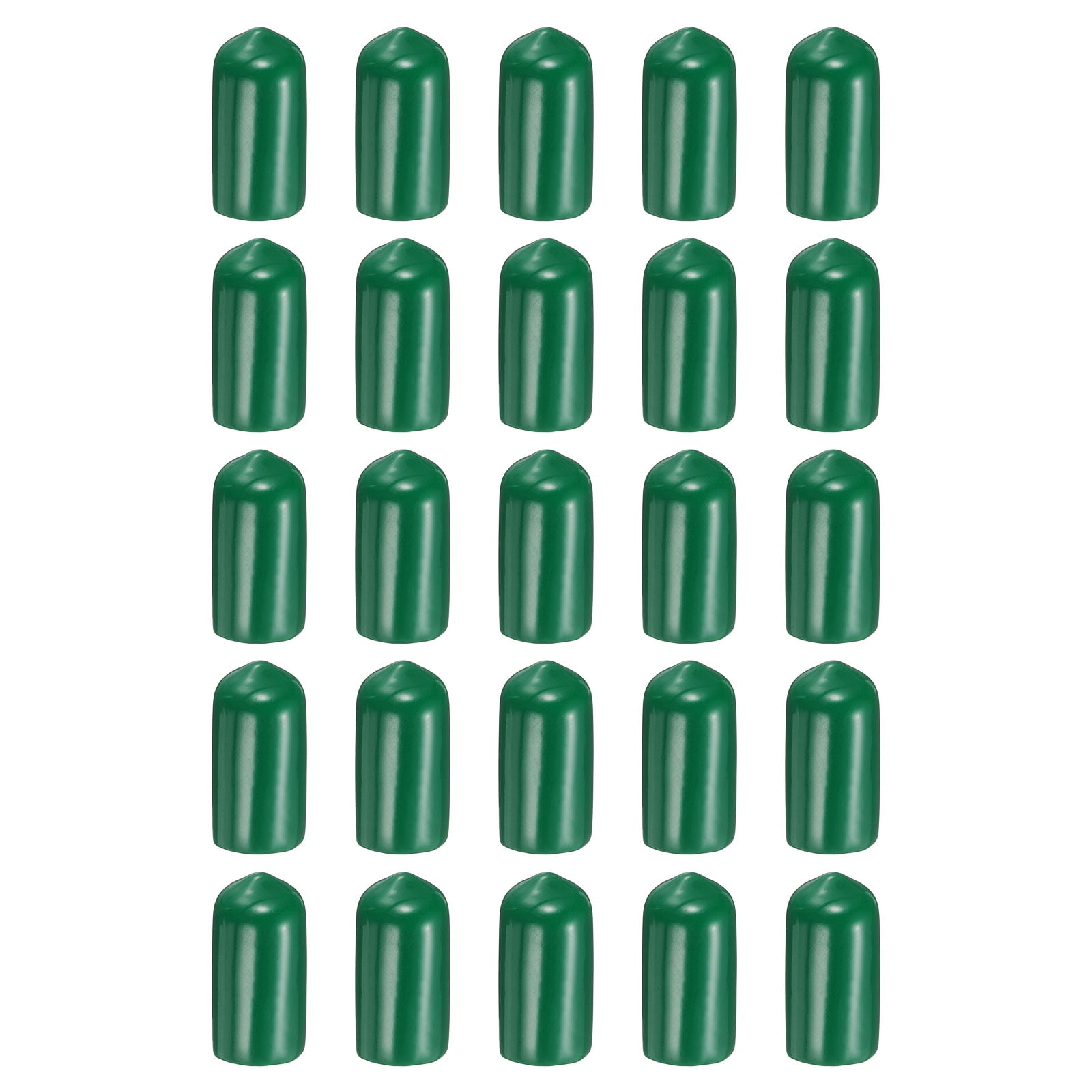 Uxcell 50pcs Round Rubber End Caps 11.5mm ID Bolt Covers Caps Vinyl ...
