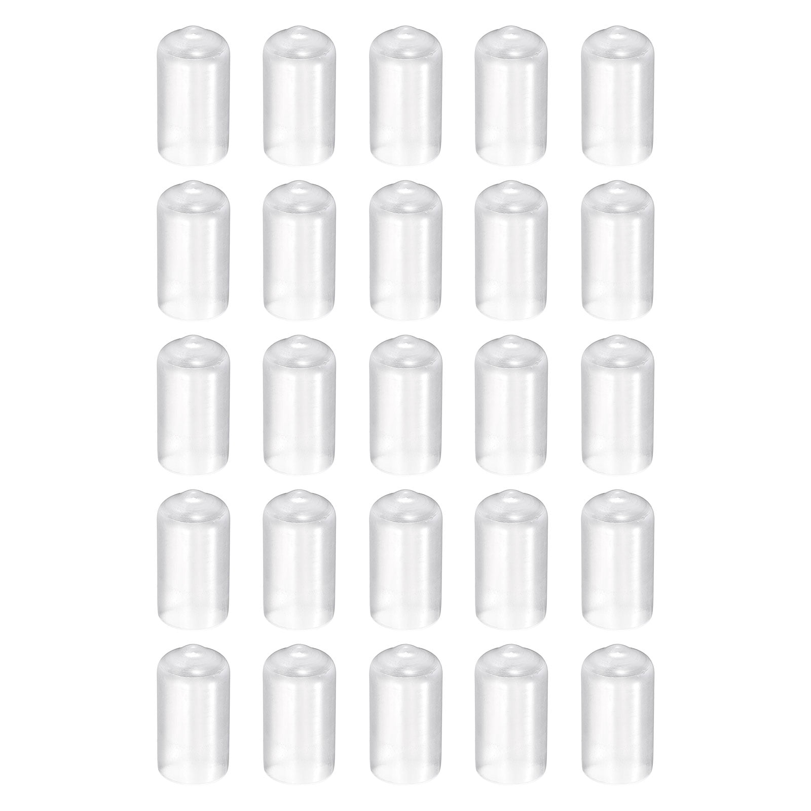 Uxcell 50pcs Round Rubber End Caps 11.5mm ID Bolt Covers Caps Vinyl ...