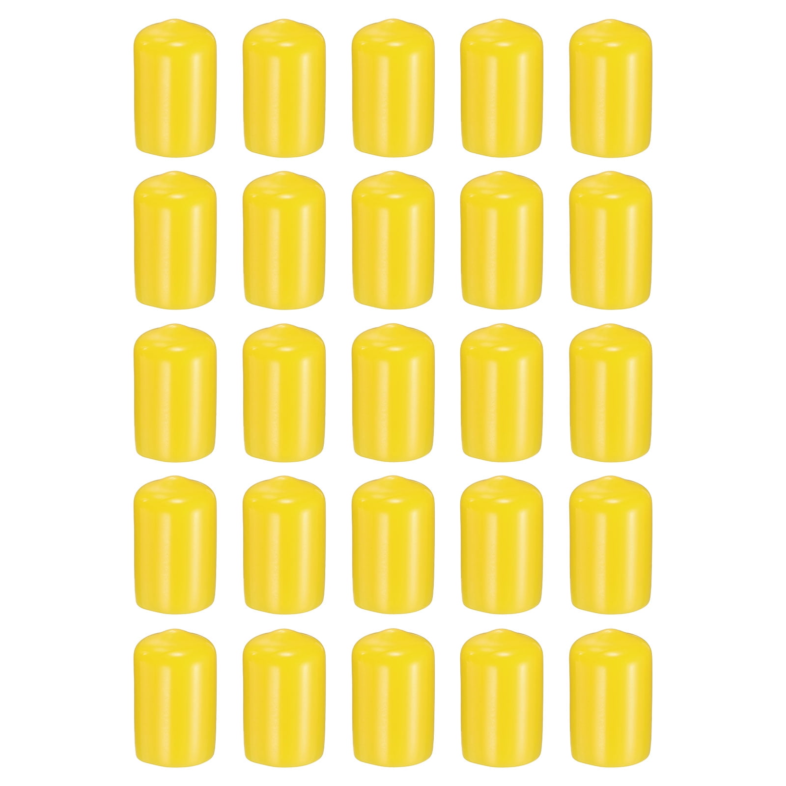 Uxcell 50pcs Round Rubber End Caps 11.5mm ID Bolt Covers Caps Vinyl ...