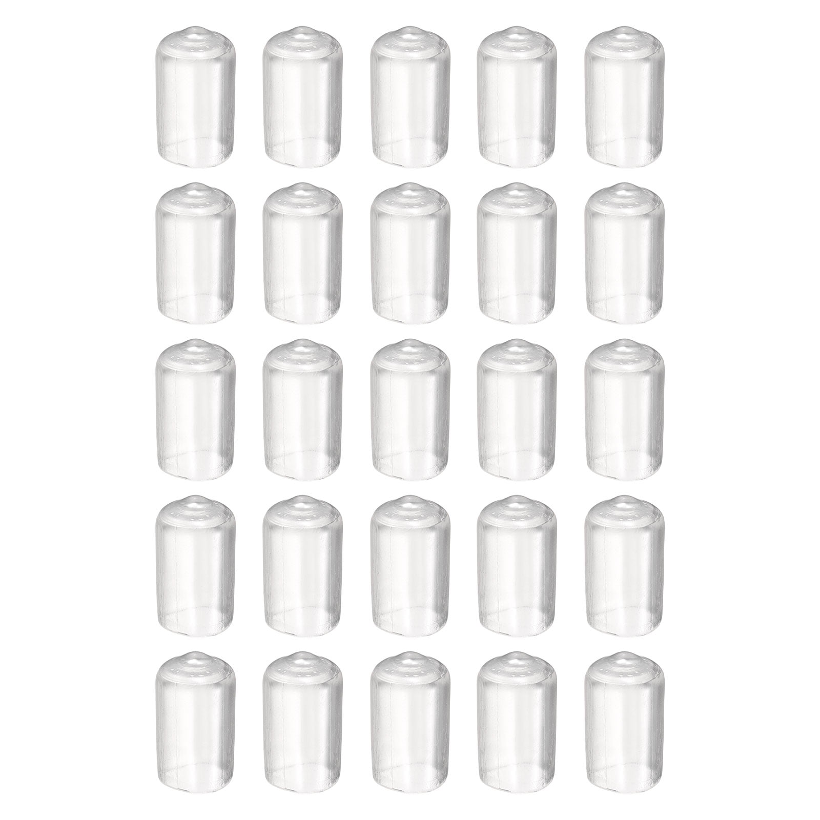 Uxcell 50pcs Round Rubber End Caps 12mm ID Bolt Covers Caps Vinyl ...