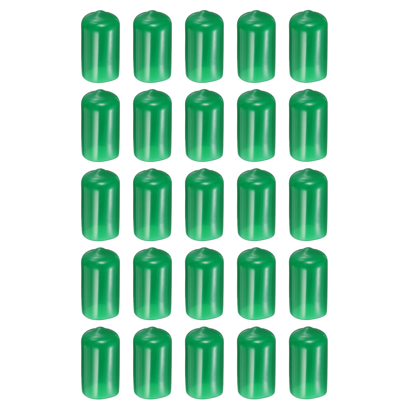 Uxcell 50pcs Round Rubber End Caps 14mm ID Bolt Covers Caps Vinyl ...