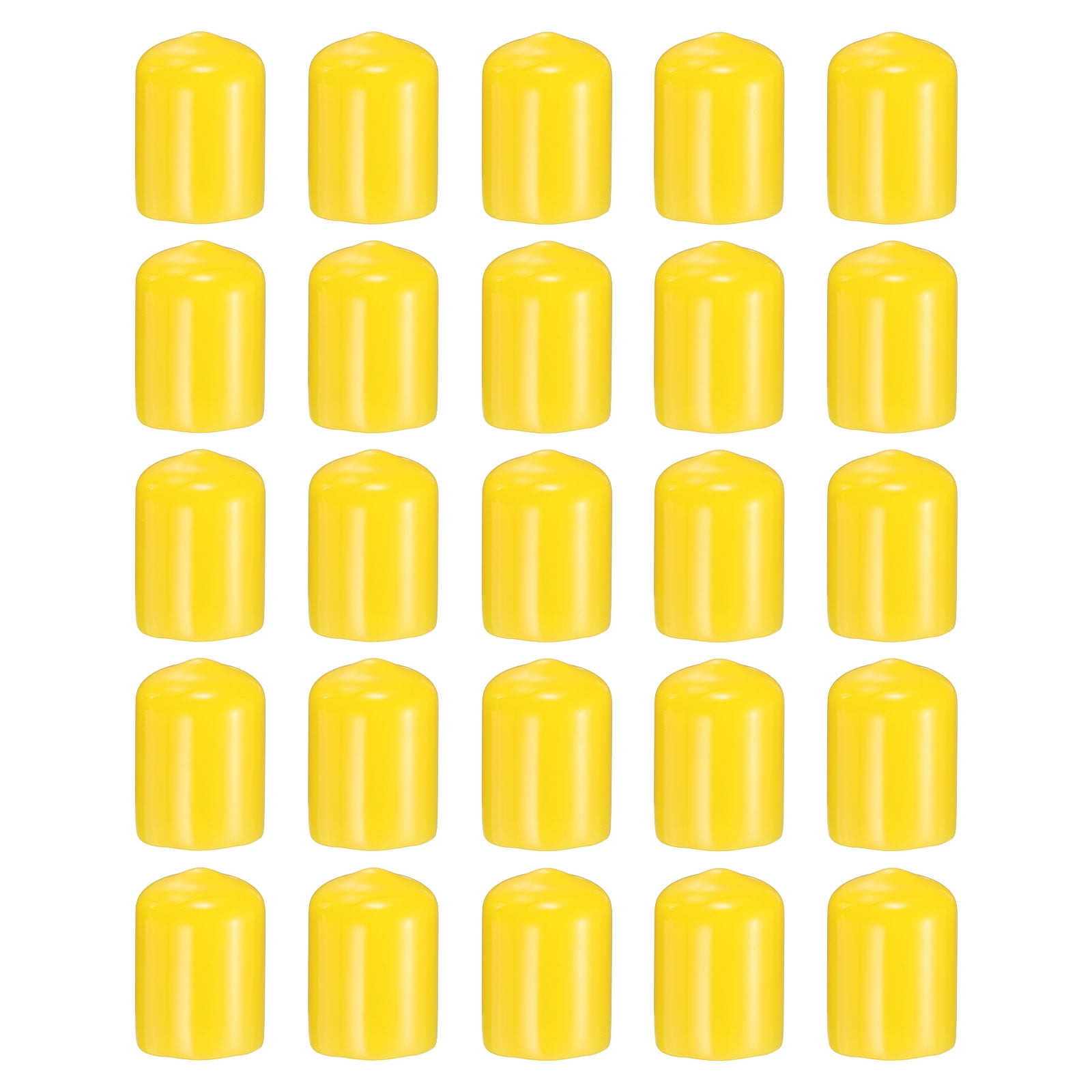Uxcell 50pcs Round Rubber End Caps 14mm ID Bolt Covers Caps Vinyl ...