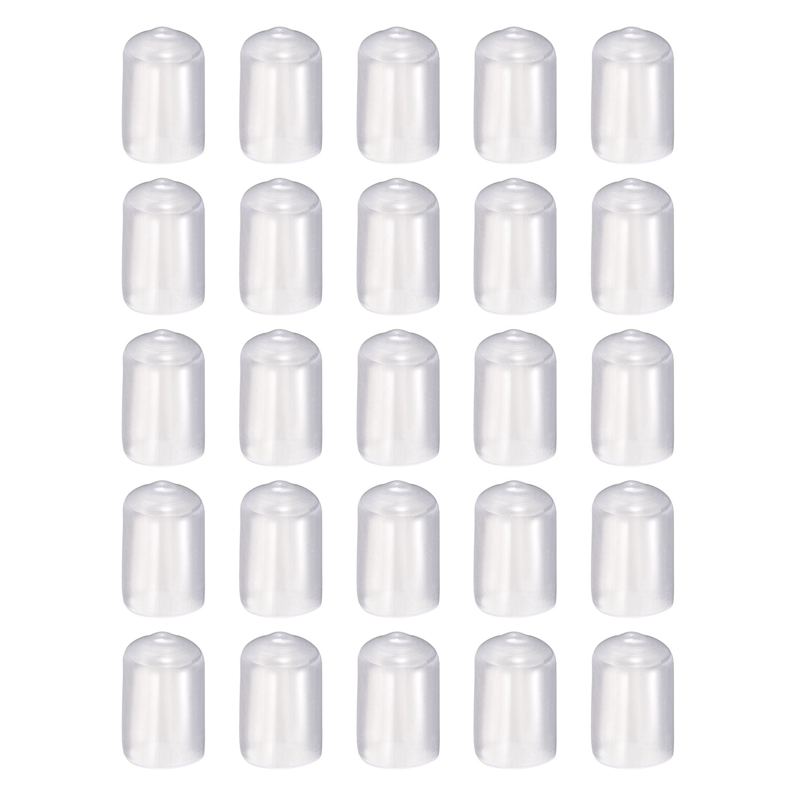 Uxcell 50pcs Round Rubber End Caps 16mm ID Bolt Covers Caps Vinyl ...