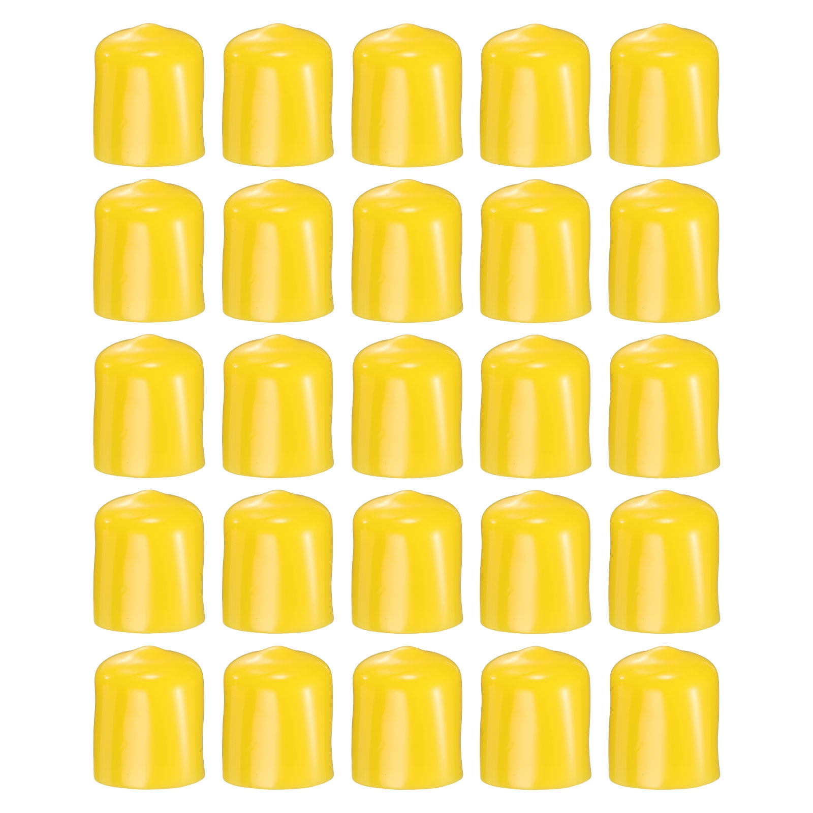 Uxcell 50pcs Round Rubber End Caps 17.00mm ID Bolt Covers Caps Vinyl ...