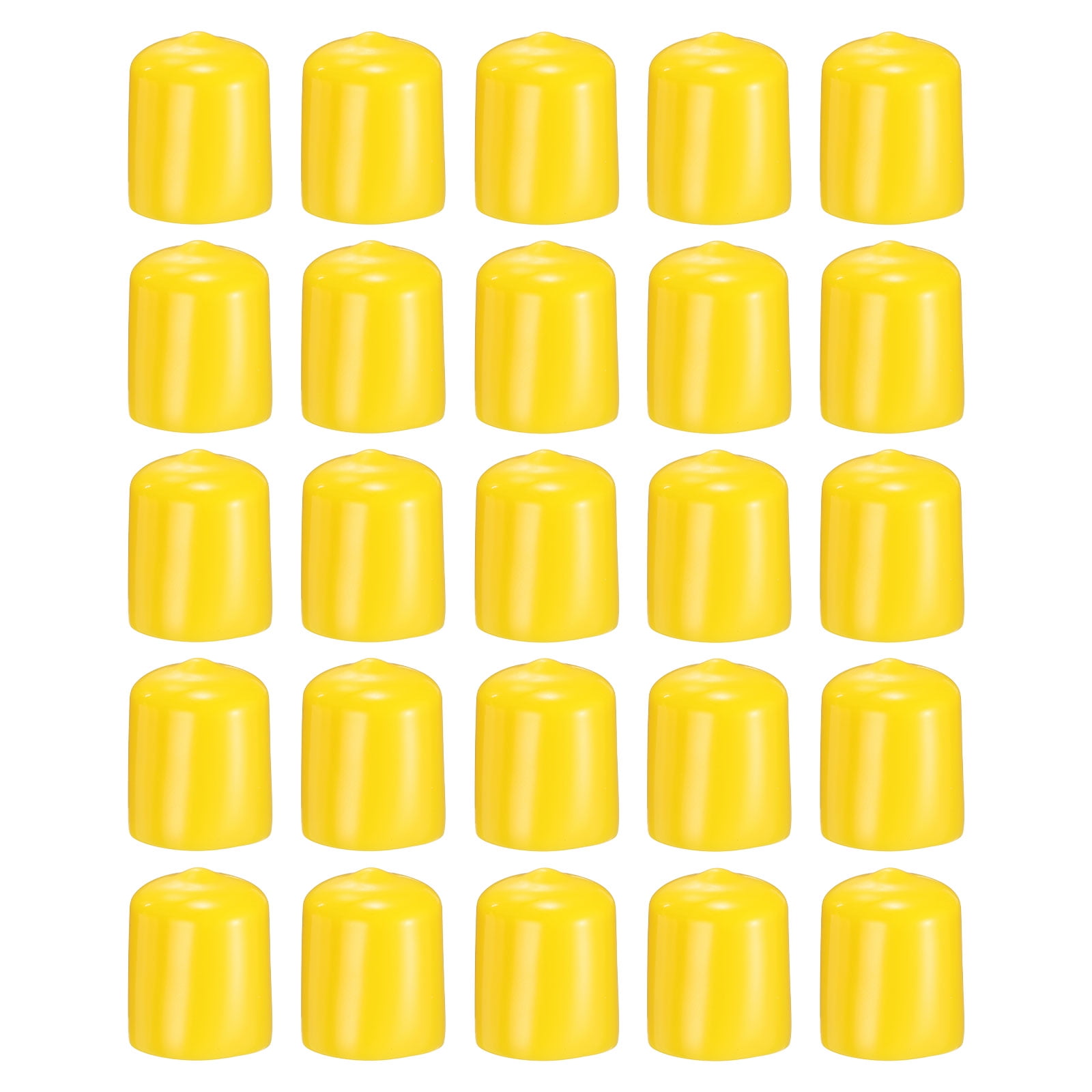 Uxcell 50pcs Round Rubber End Caps 18mm ID Bolt Covers Caps Vinyl ...