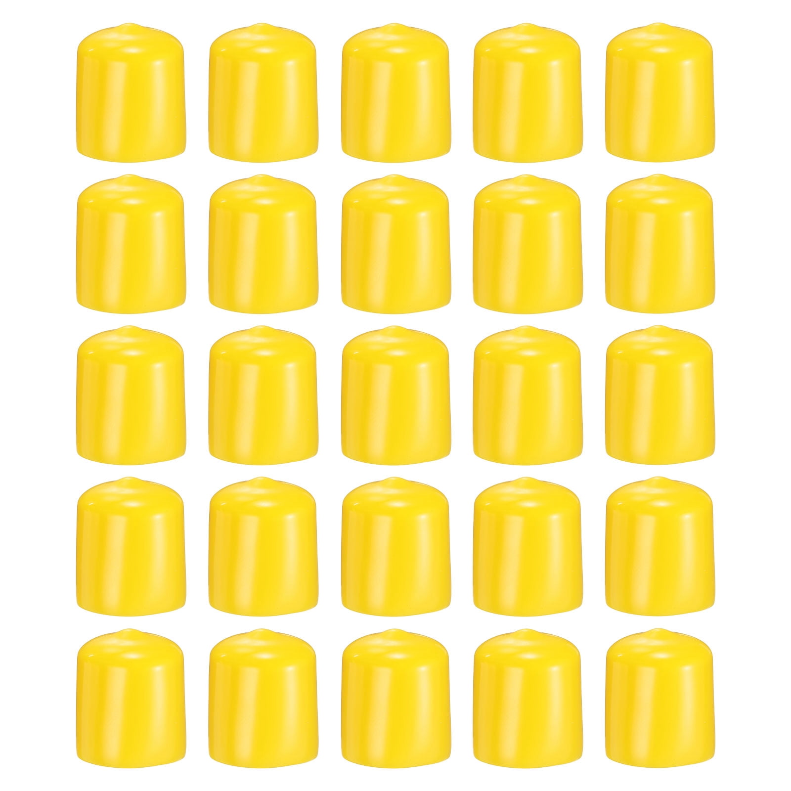 Uxcell 50pcs Round Rubber End Caps 20mm ID Bolt Covers Caps Vinyl ...