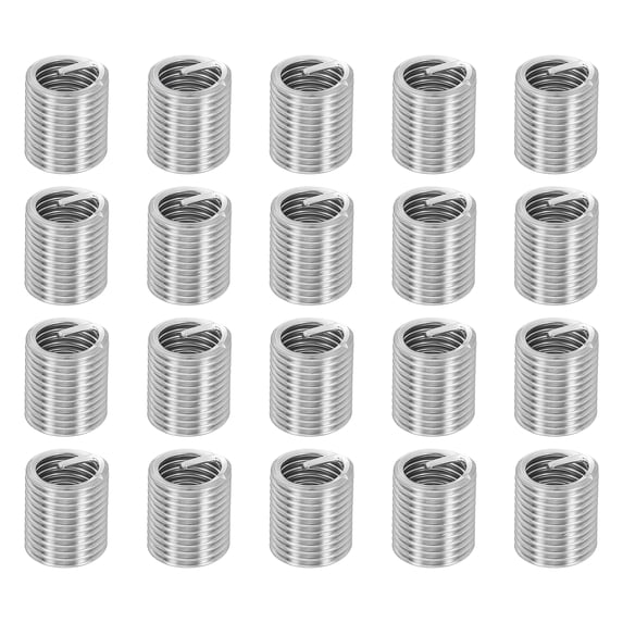 Uxcell 50pcs Wire Thread Inserts M12 x 1.75 x 2D Metric Helical ...