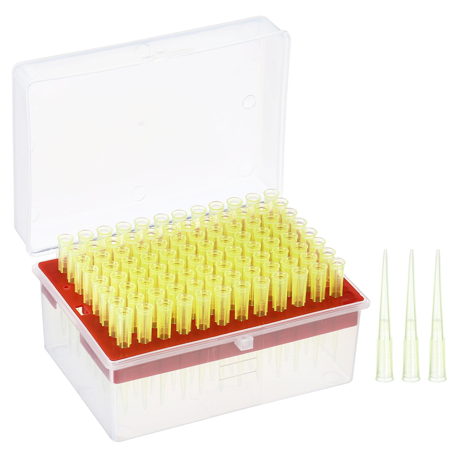 Uxcell 50ul PE Filtering Pipette Tips, 1 Set 96 Tips/Rack(Red) for ...
