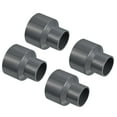 Uxcell 50x32mm PVC Reducer Pipe Fitting Straight Coupling Connector ...
