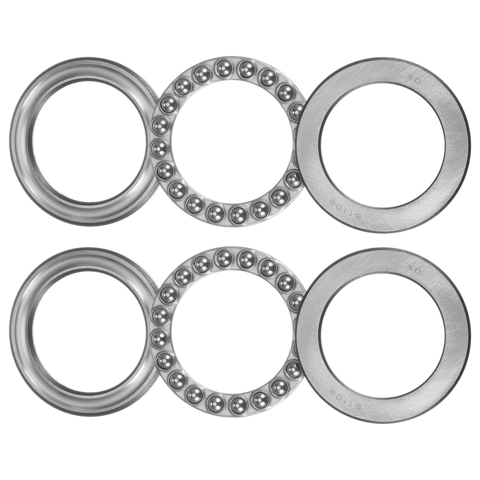 Uxcell 51109 Thrust Ball Bearing 45x65x14mm High Carbon Steel with ...