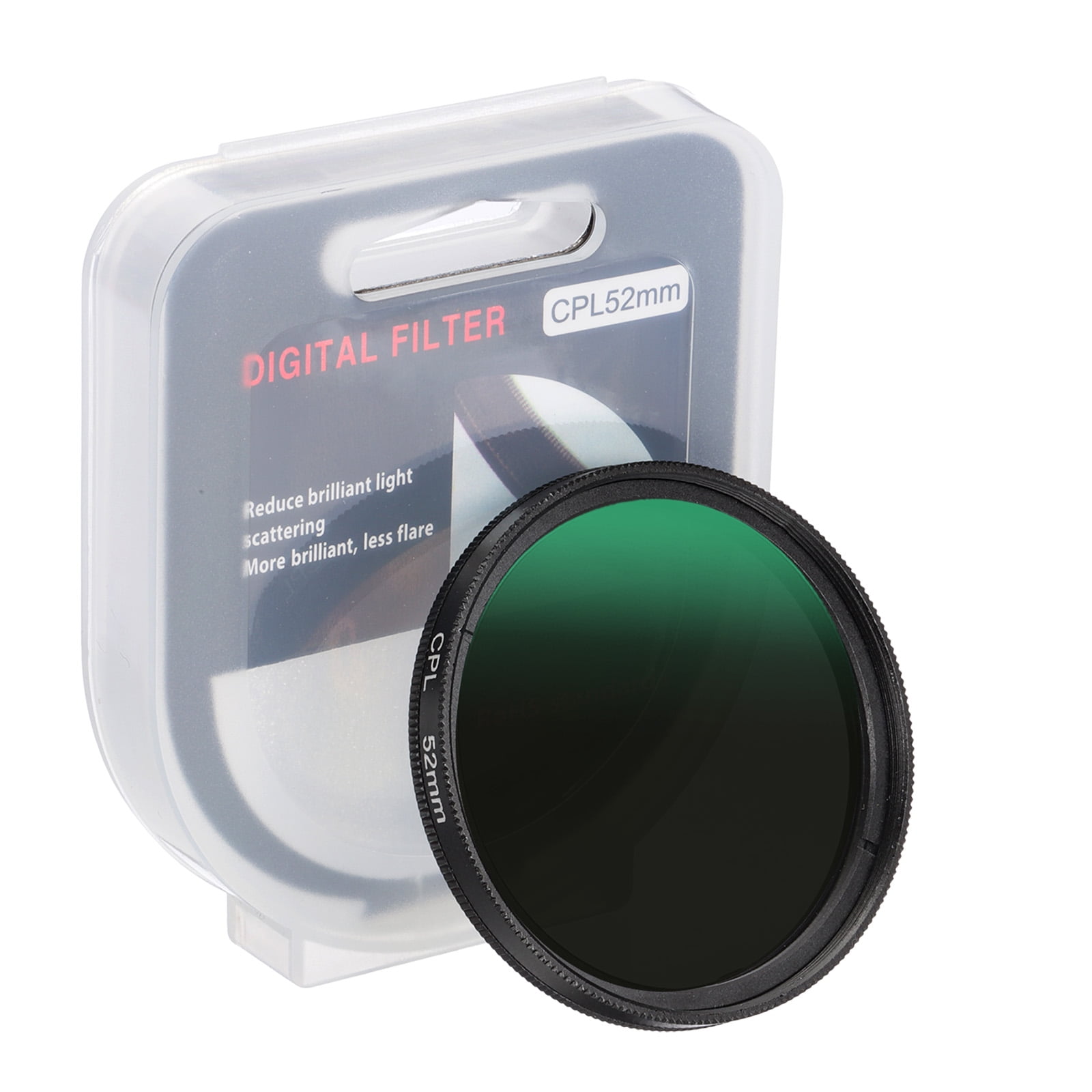 Uxcell 52mm Circular Polarizer Filter, Camera Lens Filter Slim Optical ...