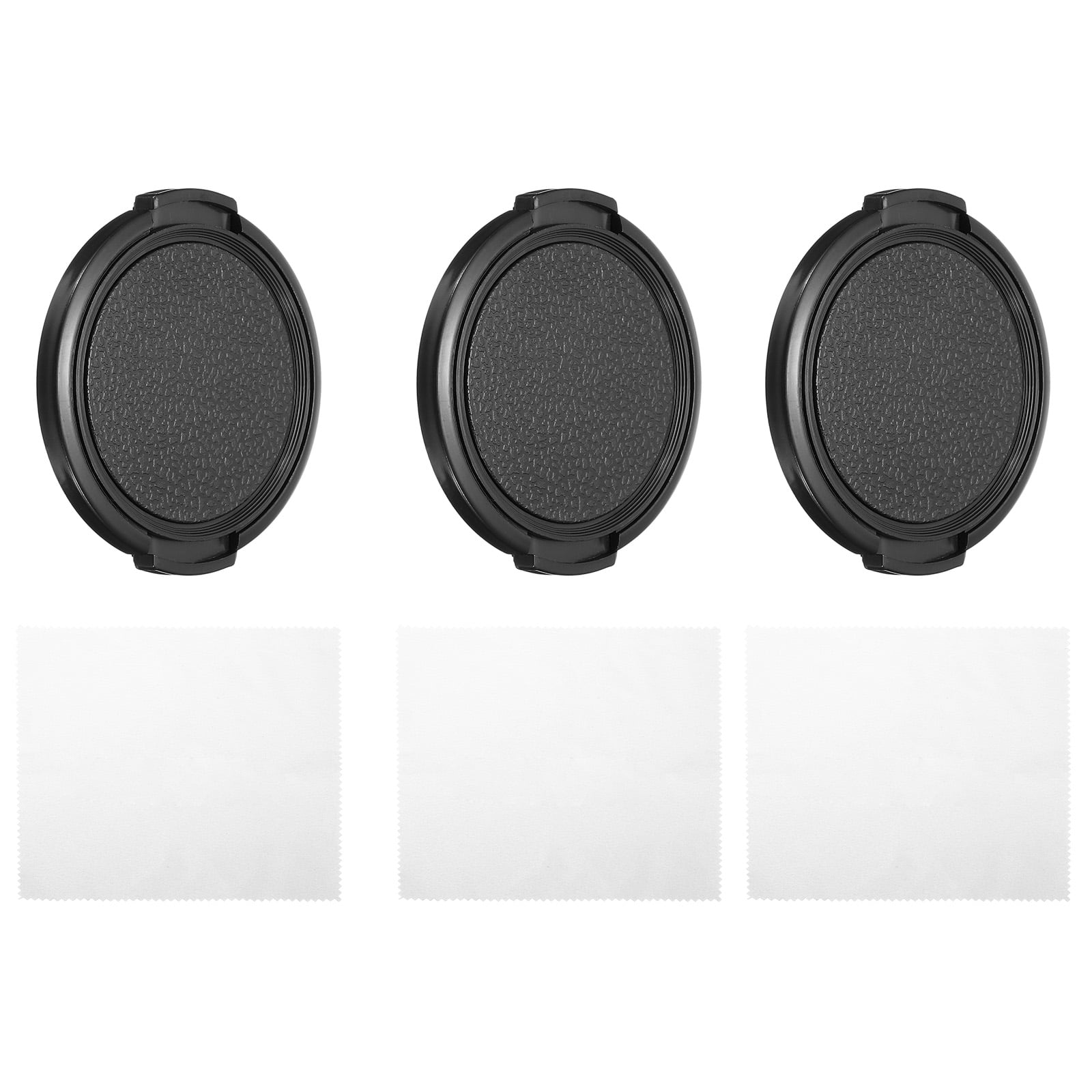 Uxcell 52mm Lens Cap, 3 Pack Sides Pinch Snap Camera Lens Cover for ...
