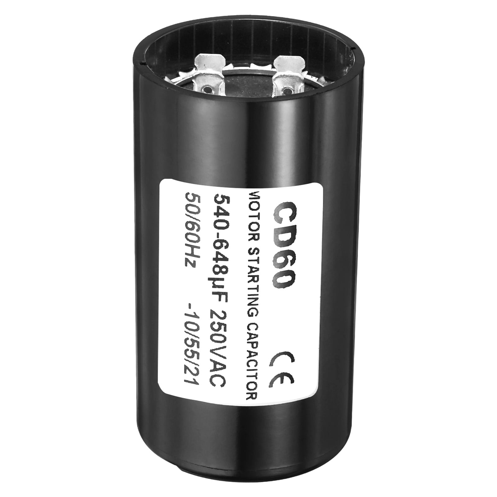 Uxcell 540-648uF/Mfd 250VAC 50/60Hz Motor Start Capacitor CD60 Run ...