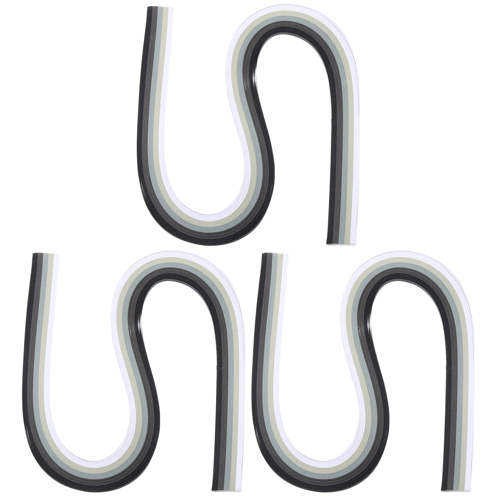Uxcell 540 x 3mm Rainbow Quilling Strips Paper, Gradient Black White ...