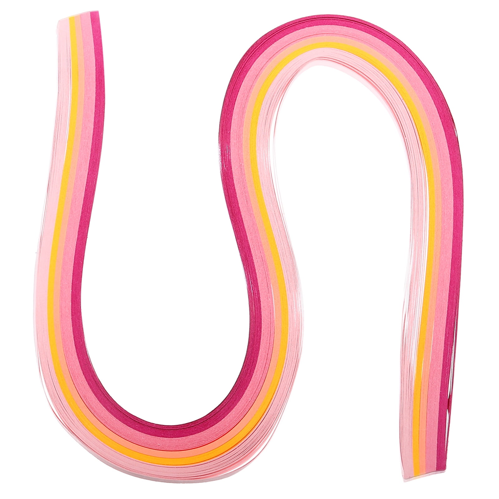 Uxcell 540 x 3mm Rainbow Quilling Strips Paper, Gradient Pink 120 Pcs ...