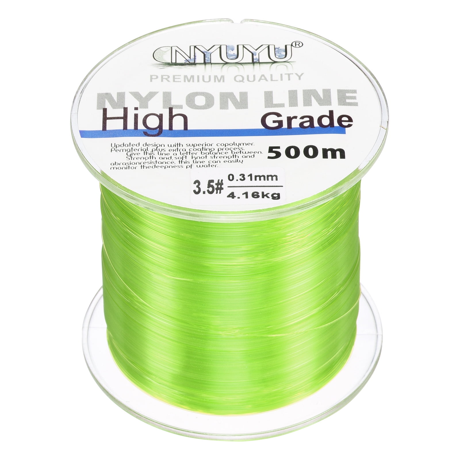 Uxcell 547Yard 10Lb Fluorocarbon Coated Monofilament Nylon Fishing Line ...