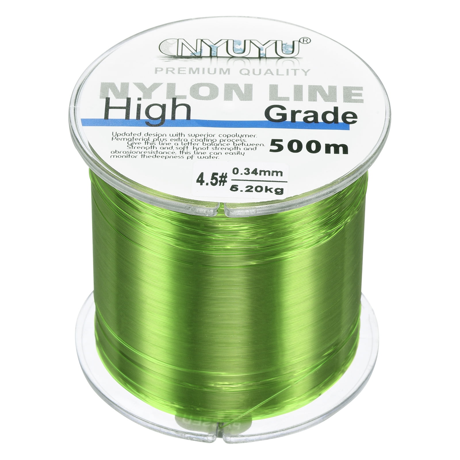 Uxcell 547Yard 12Lb Fluorocarbon Coated Monofilament Nylon Fishing Line ...