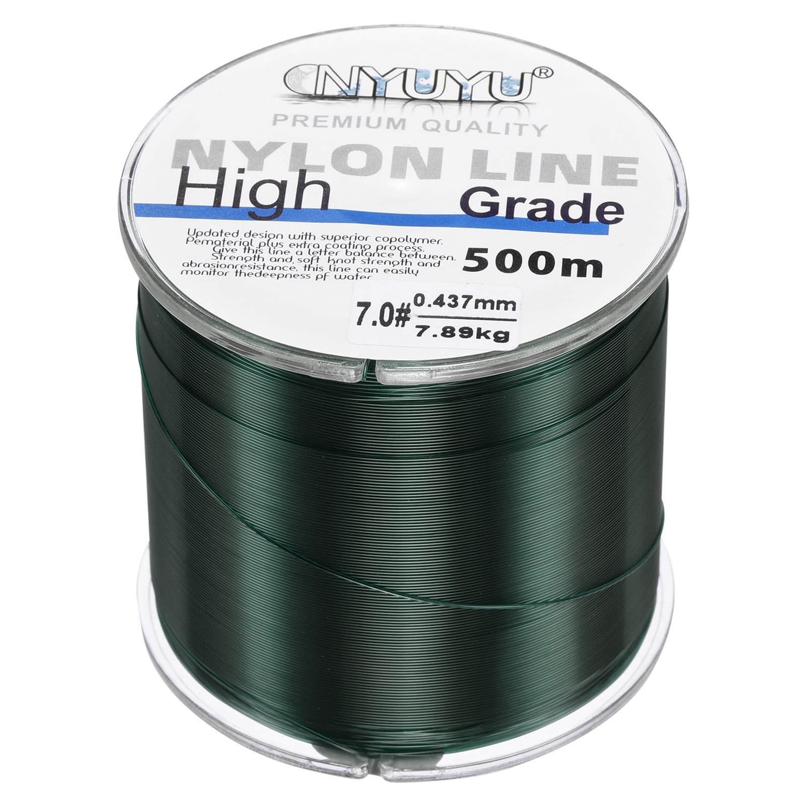 Uxcell 547Yard 17Lb Fluorocarbon Coated Monofilament Nylon Fishing Line ...