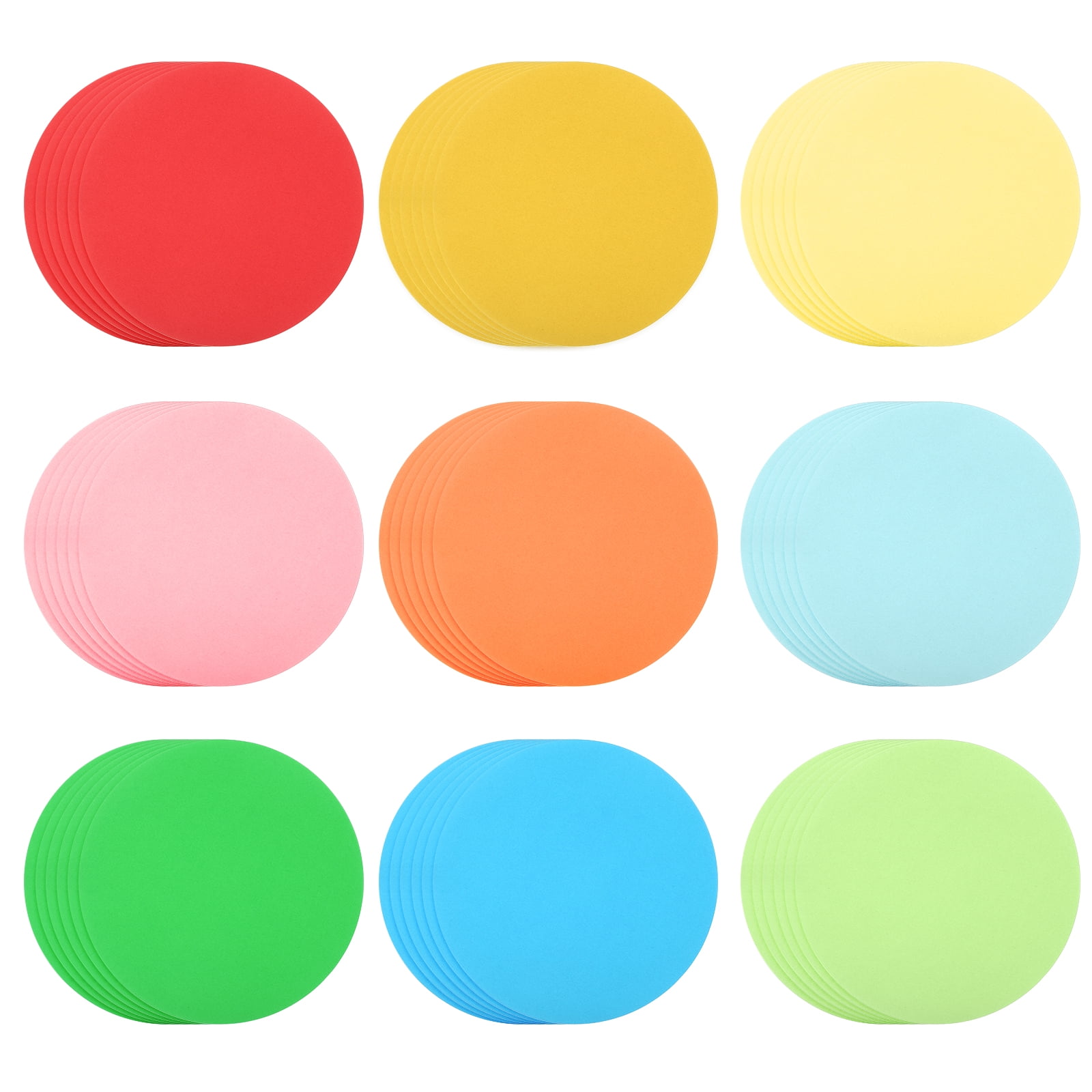 Uxcell 54Pcs Round Cutouts, Round Shaped Decorative Cut-outs Die Cut ...