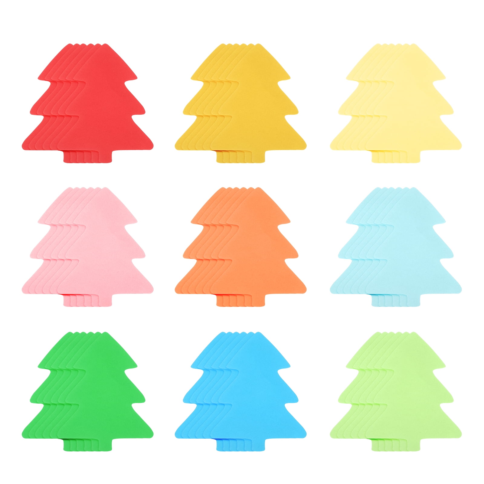 Uxcell 54Pcs Tree Cutouts, Tree Shaped Decorative Cut-outs Die Cut ...
