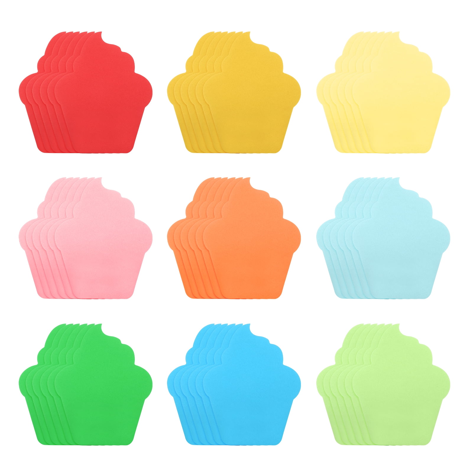 Uxcell 54Pcs Cake Cutouts, Cake Shaped Decorative Cut-outs Die Cut ...