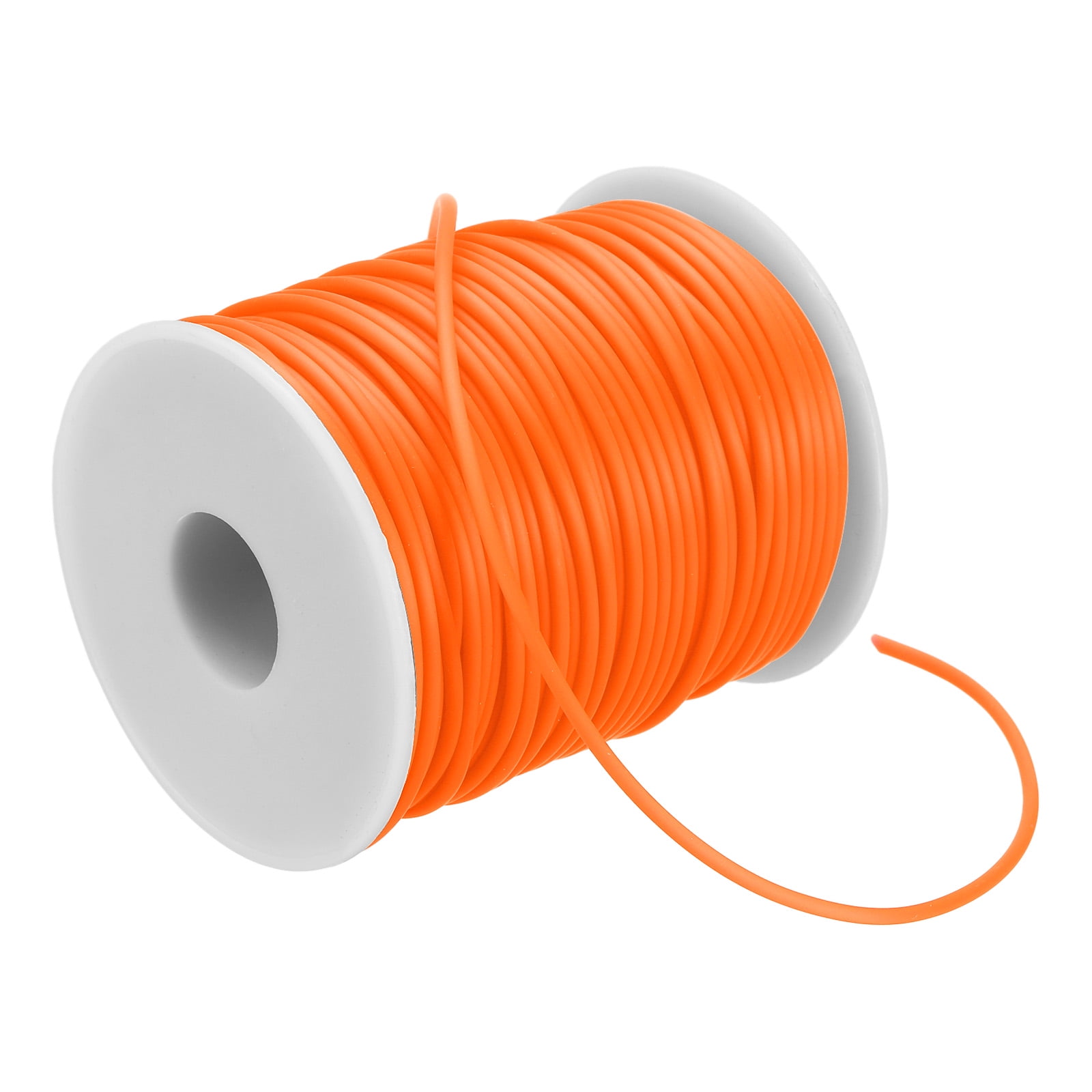 Uxcell 55 Yards 2mm PVC Hollow Pipe Rubber Cord 1mm ID with Plastic ...