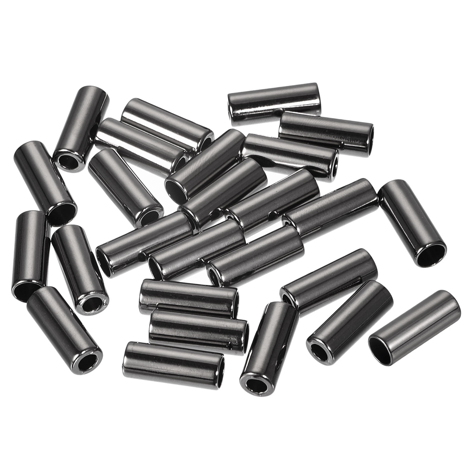 Uxcell 55pcs Metal Cord End Lock Drawstring Rope Stopper Column Rope ...