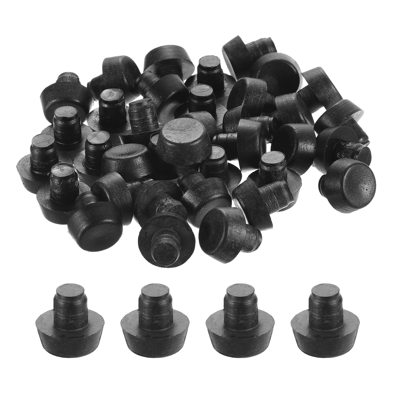 Uxcell 56Pack 6mm/0.24 Glass Table Top Bumpers with Stem for Patio ...