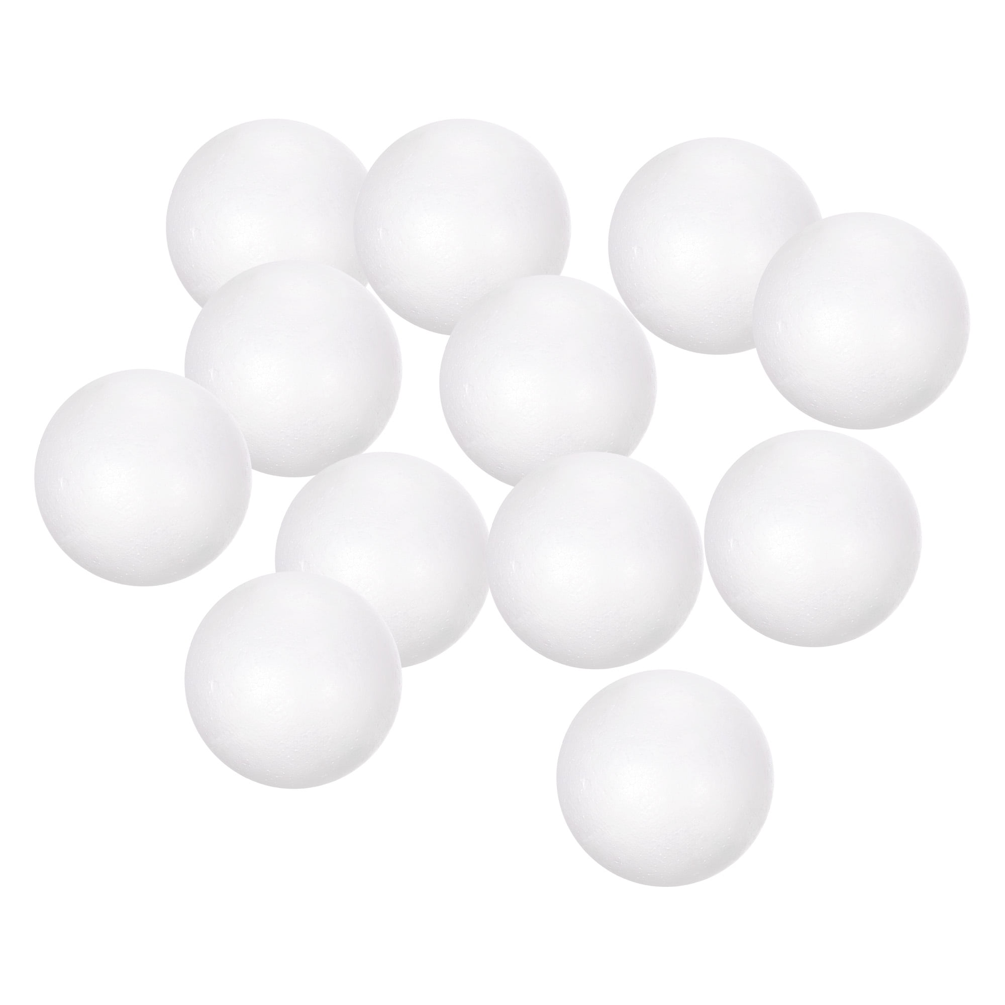 Uxcell 56Pcs 2" White Polystyrene Foam Balls Smooth Round Solid Ball ...