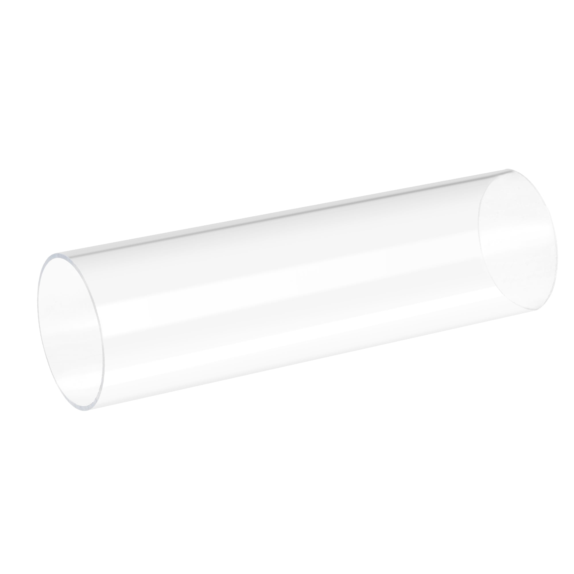 Uxcell 56mm ID x 60mm OD x 200mm Clear Rigid Acrylic Pipe Round Tube ...
