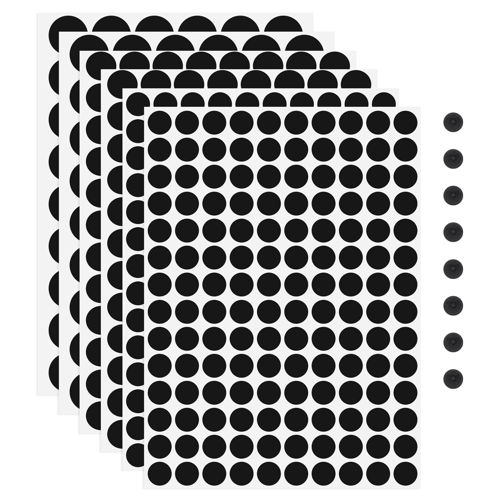 Uxcell 580Pack Screw Hole Covers Stickers and 100Pcs Cross Head Screw ...