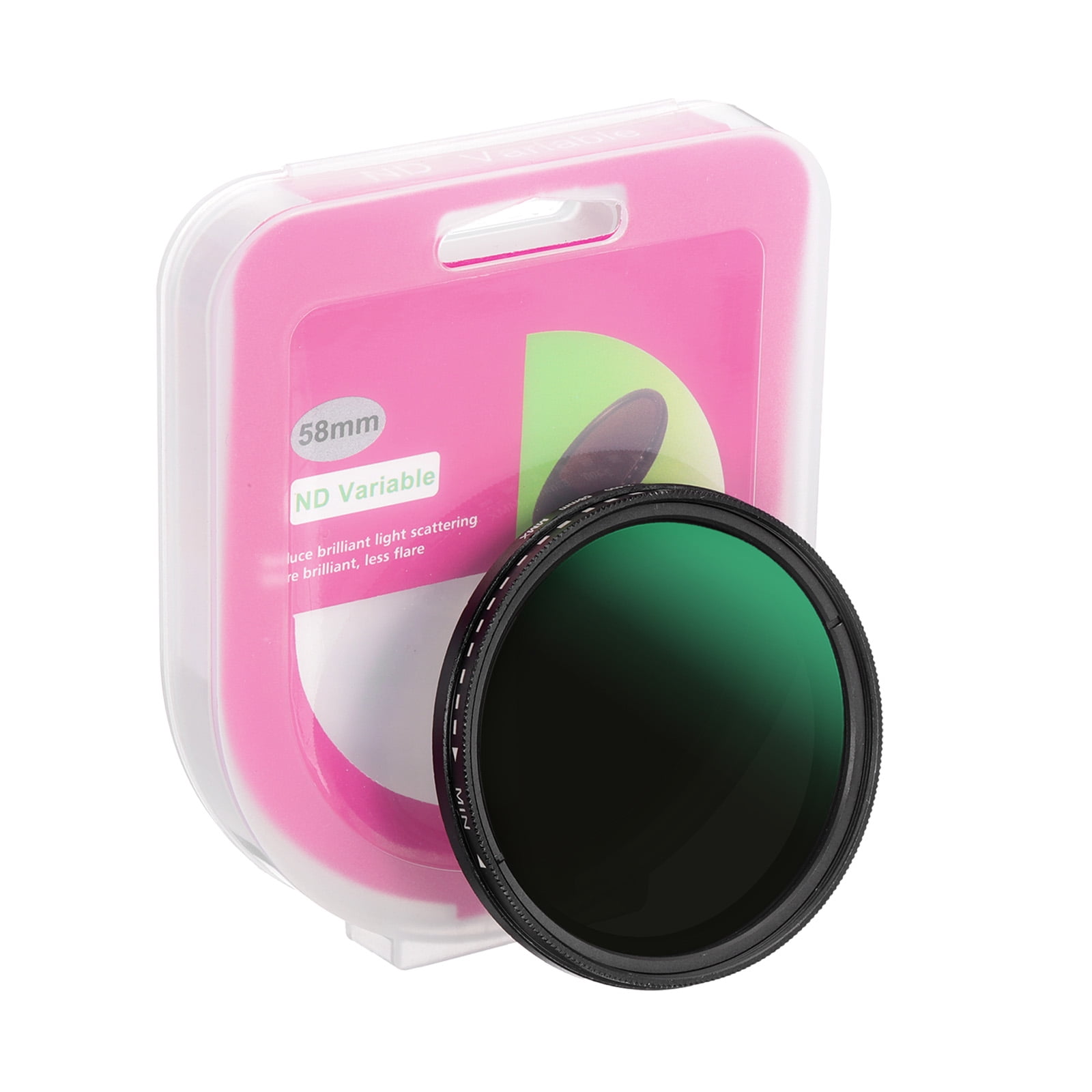Uxcell 58mm ND Filter, Variable ND Lens ND2-ND400 Adjustable Neutral ...
