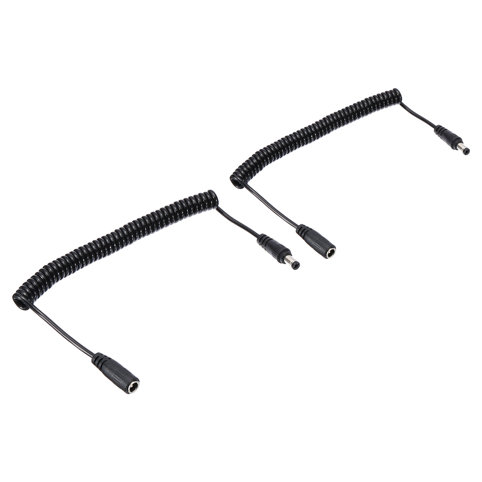 Uxcell 5Ft 5.5mm x 2.1mm Male to Female DC Power Cable, 2 Pcs Wire ...