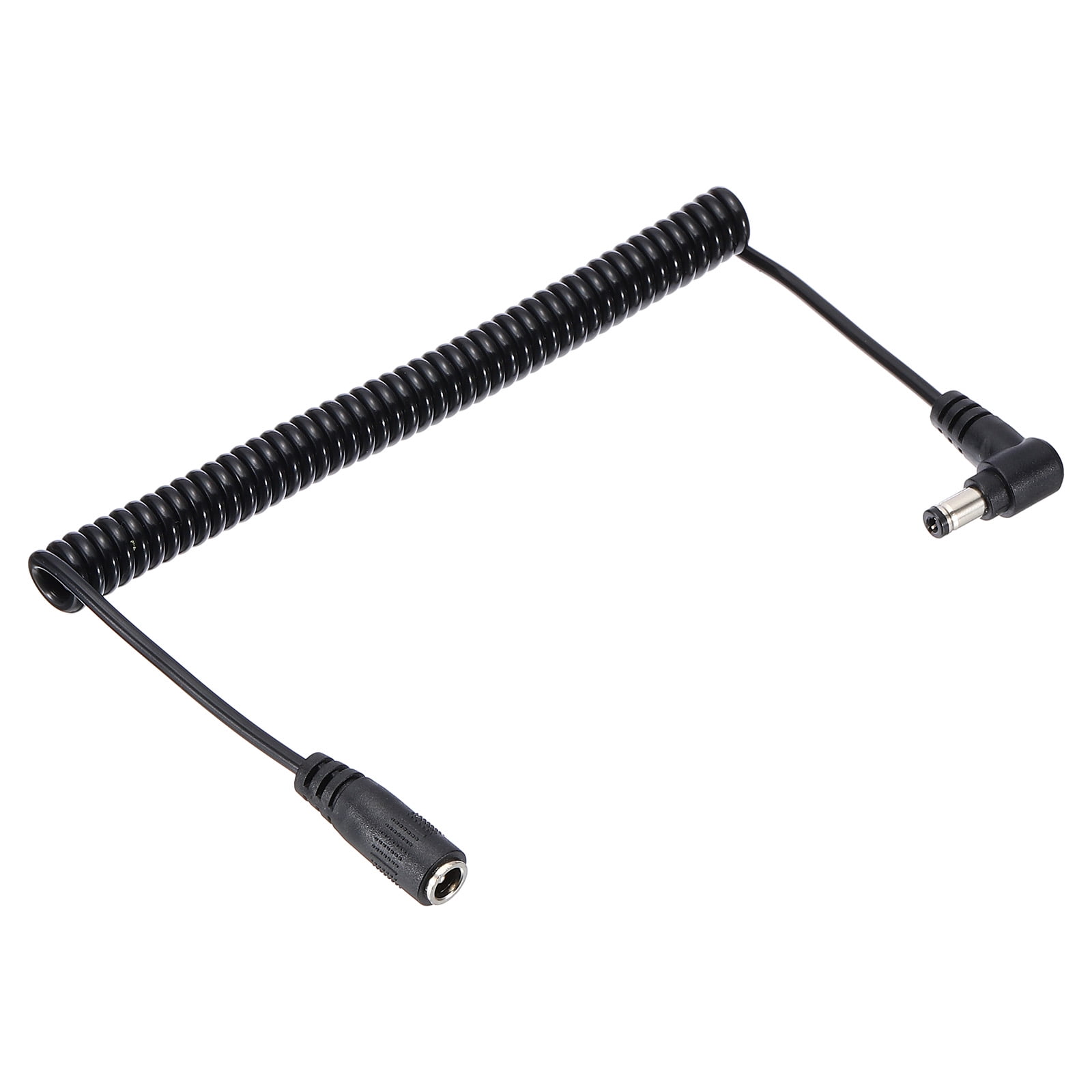 Uxcell 5Ft 5.5mm x 2.1mm Male to Female DC Power Cable, Right Angle ...
