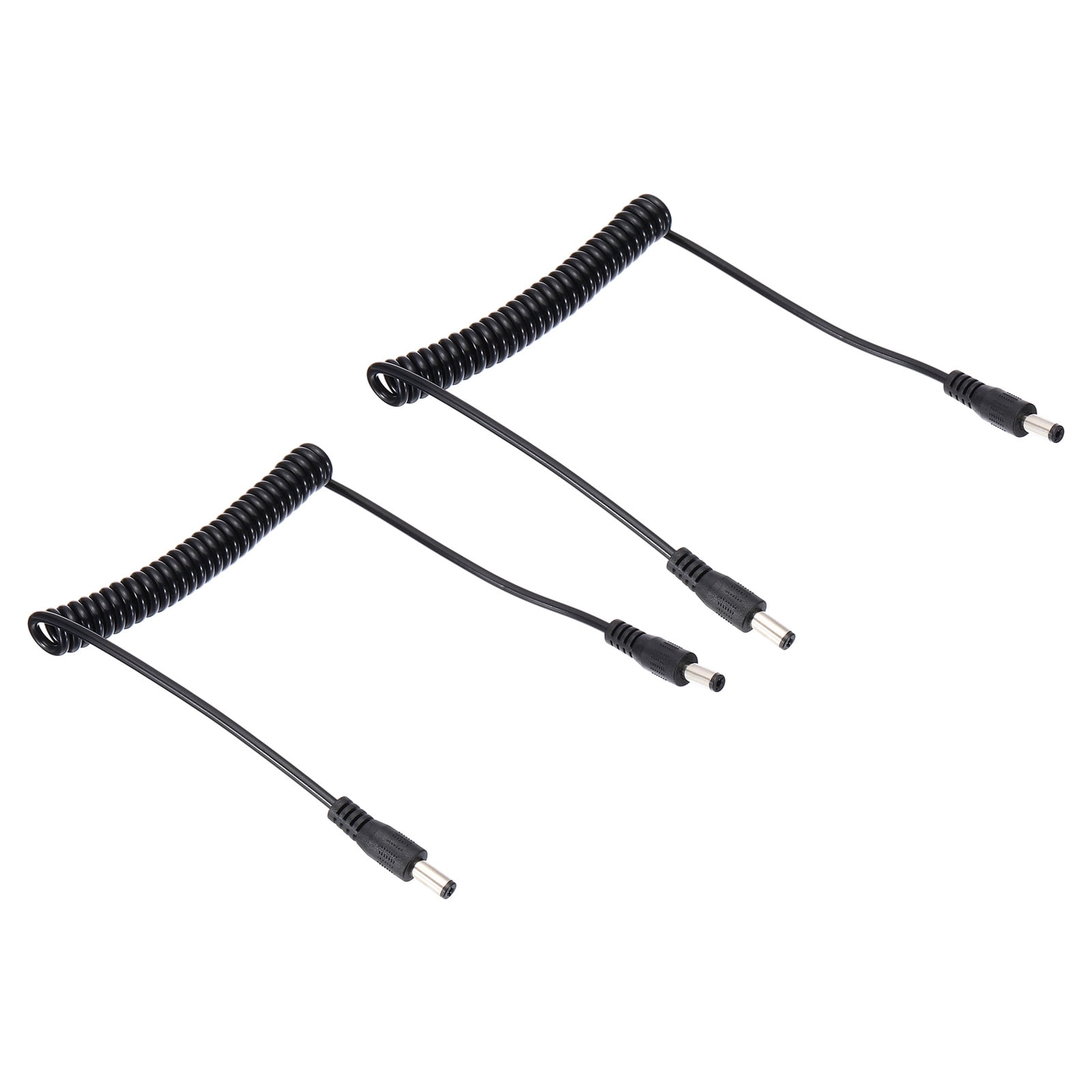 Uxcell 5Ft 5.5mm x 2.1mm Male to Male DC Power Cable, 2 Pcs Wire ...