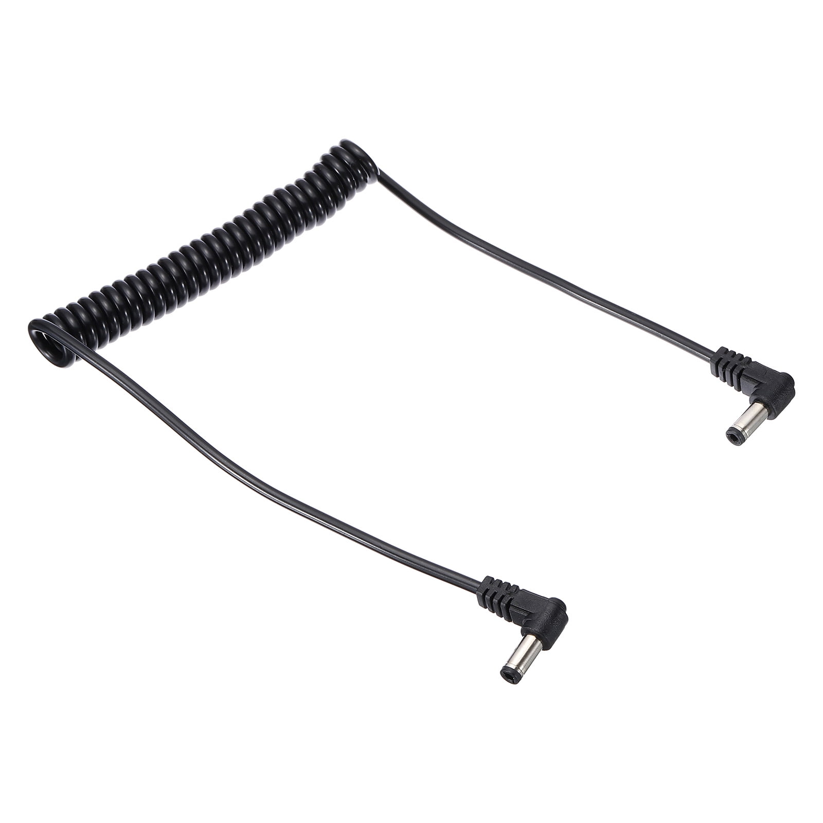 Uxcell 5Ft 5.5mm x 2.5mm Male to Male DC Power Cable, Right Angle Wire ...